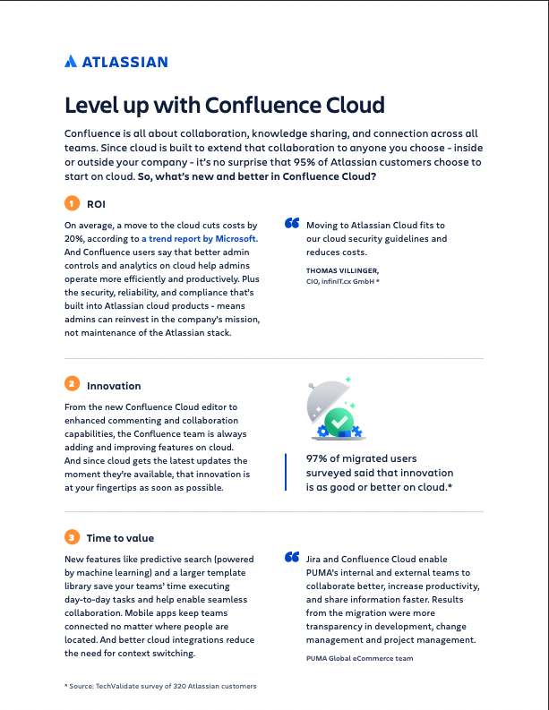 Level up with Confluence Cloud Level up with Confluence Cloud